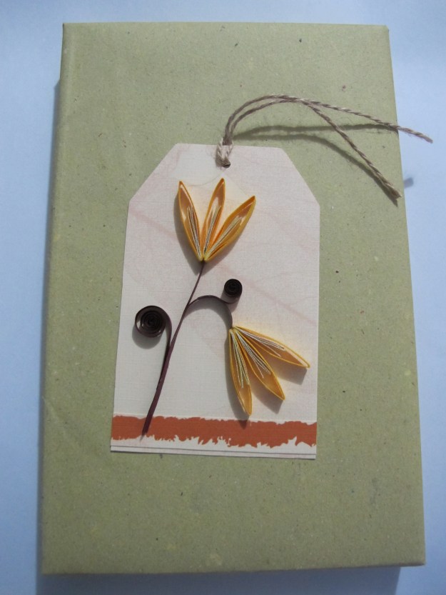 Giftwrapping: Manila Paper Wrapper with a Handmade Gift Tag of Quilled ...